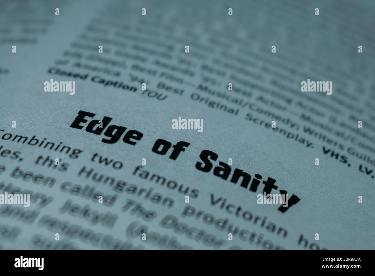 The edge of sanity hi-res stock photography and images - Alamy