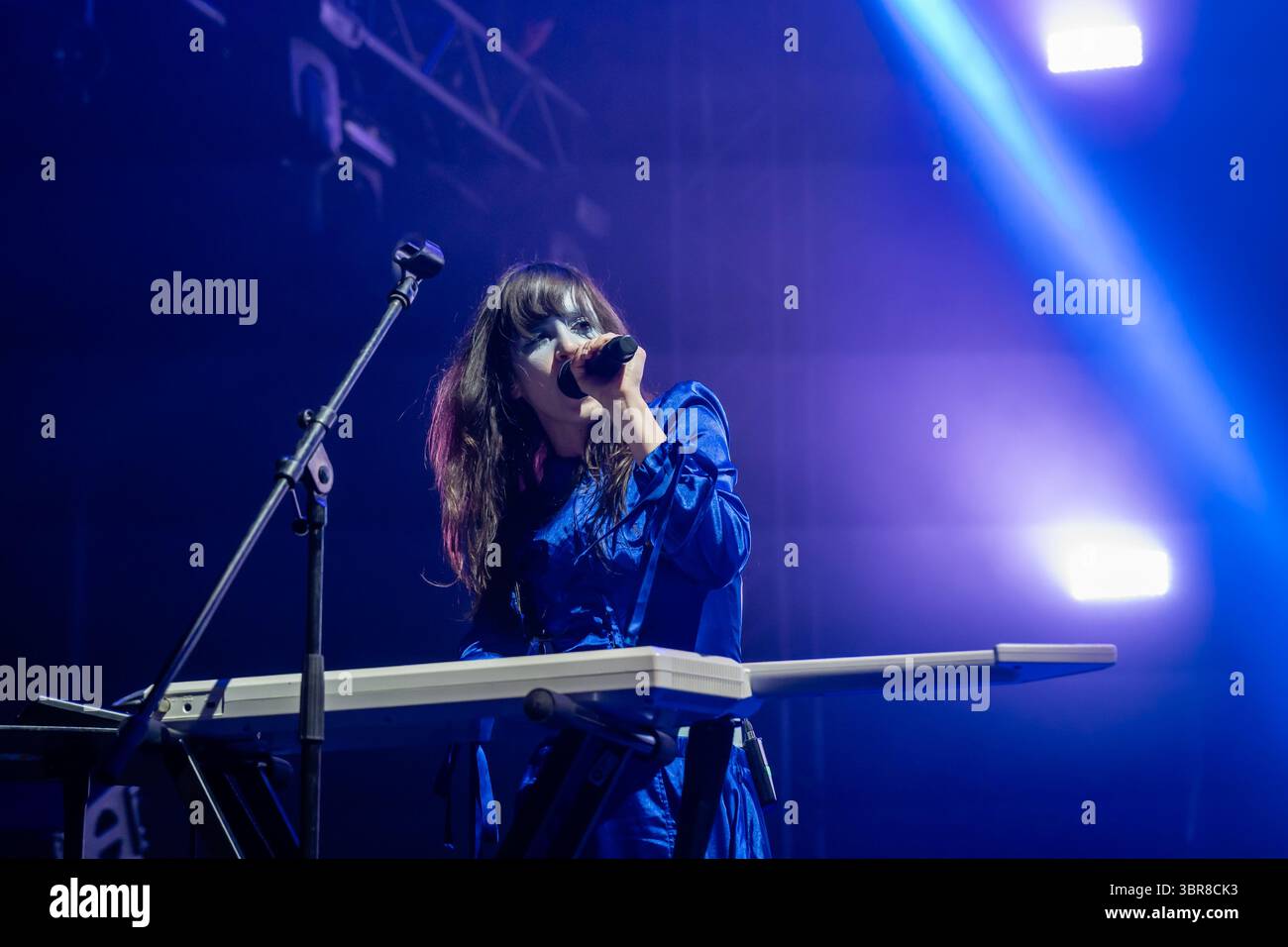 Mica Tenenbaum from American pop duo Magdalena Bay performs live on the ...