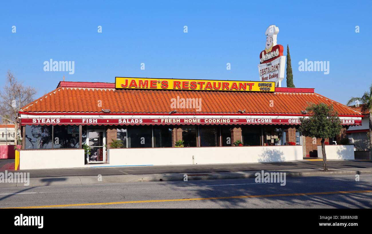 San Fernando, California: James Restaurant, Historic Diner Established ...