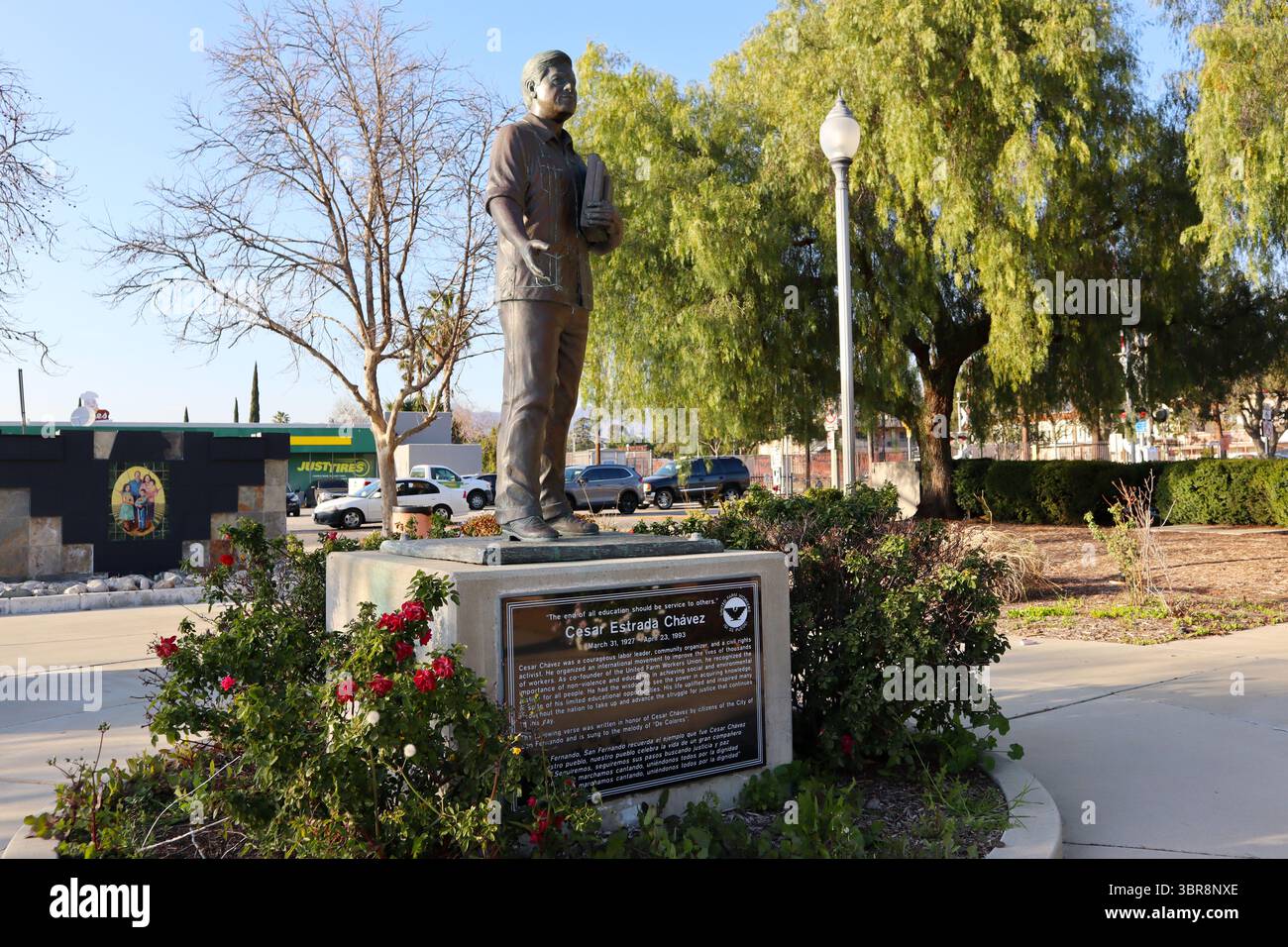 San Fernando, California: César Chávez Memorial of the artist Ingacio ...