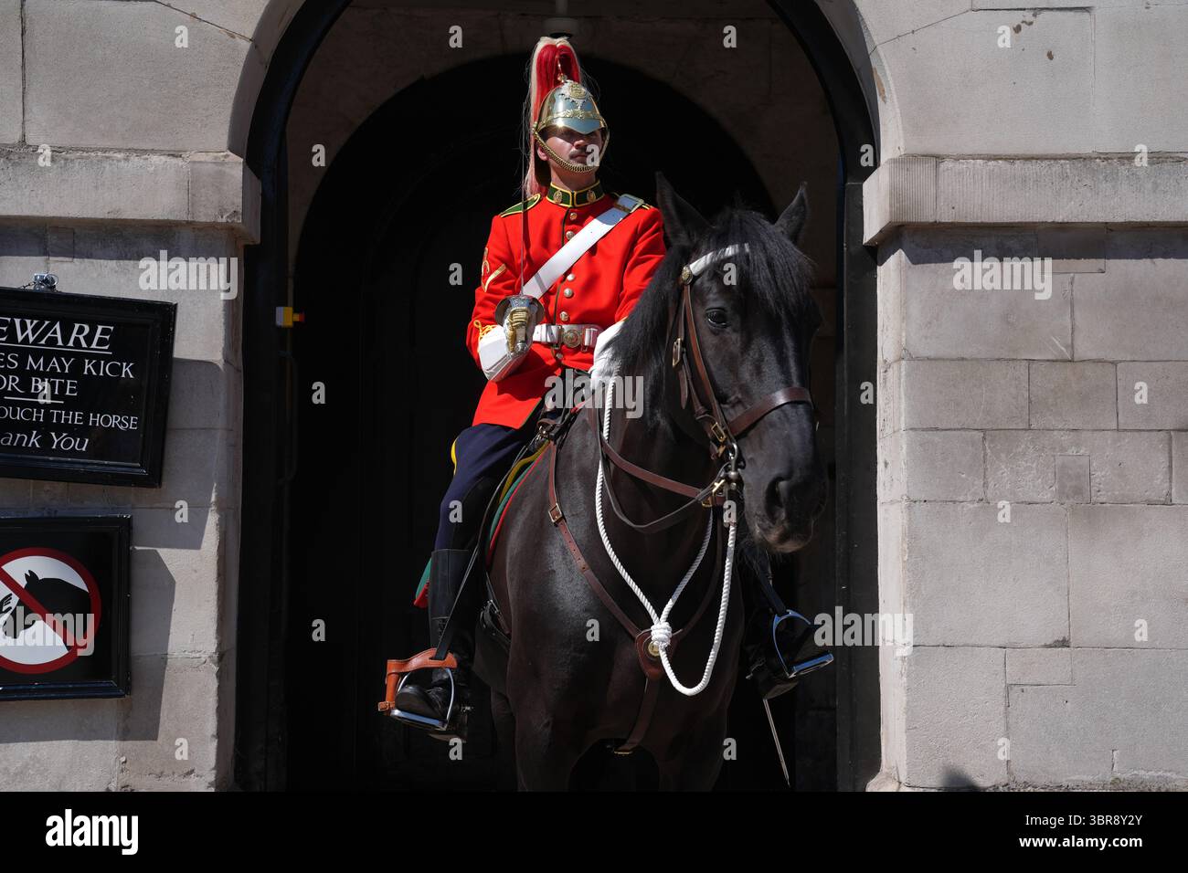 A member of the Canadian regiment, Lord Strathcona's Horse takes up ...