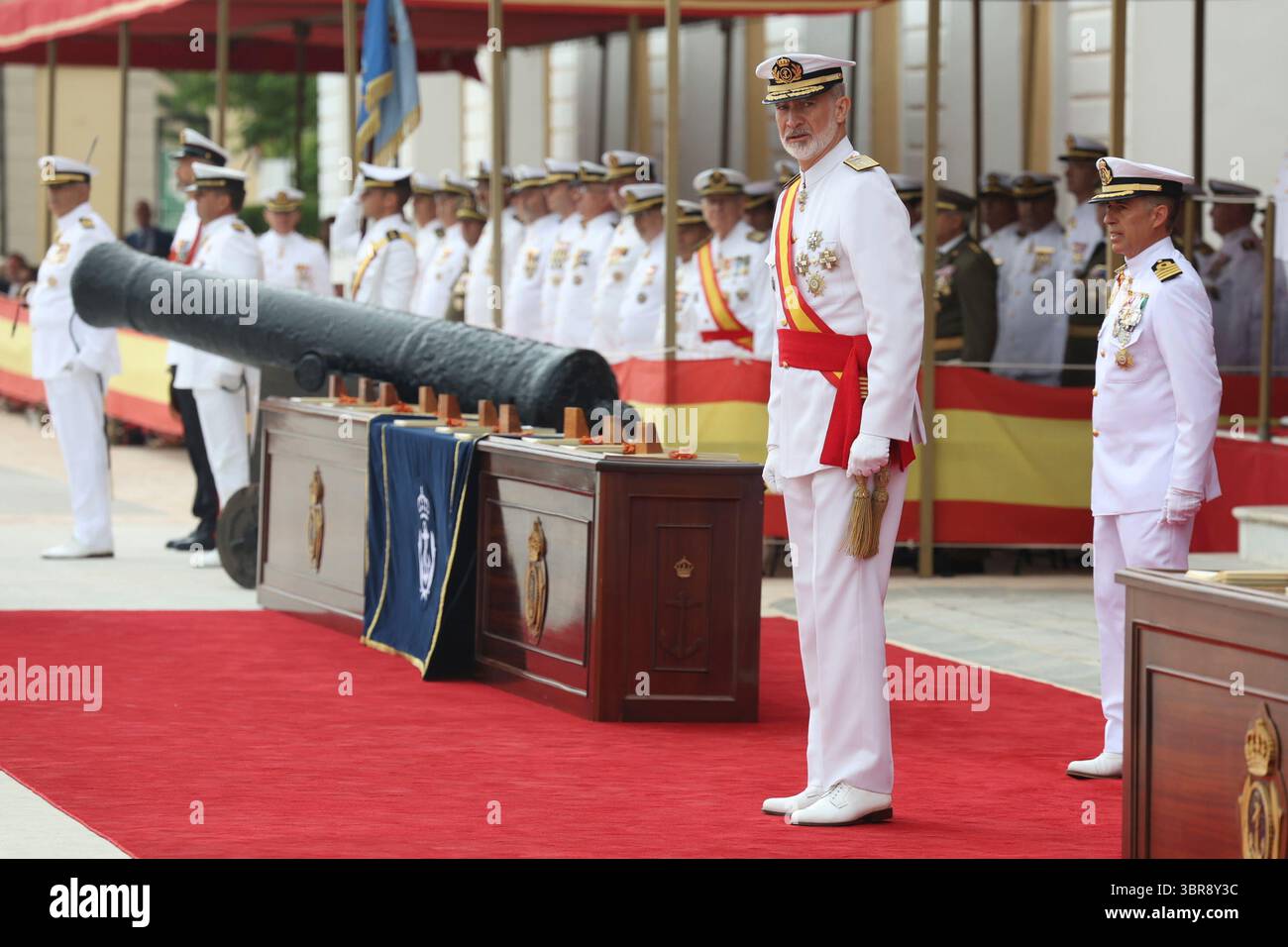 King Felipe VI during the ceremony of delivery of Royal Dispatches and ...
