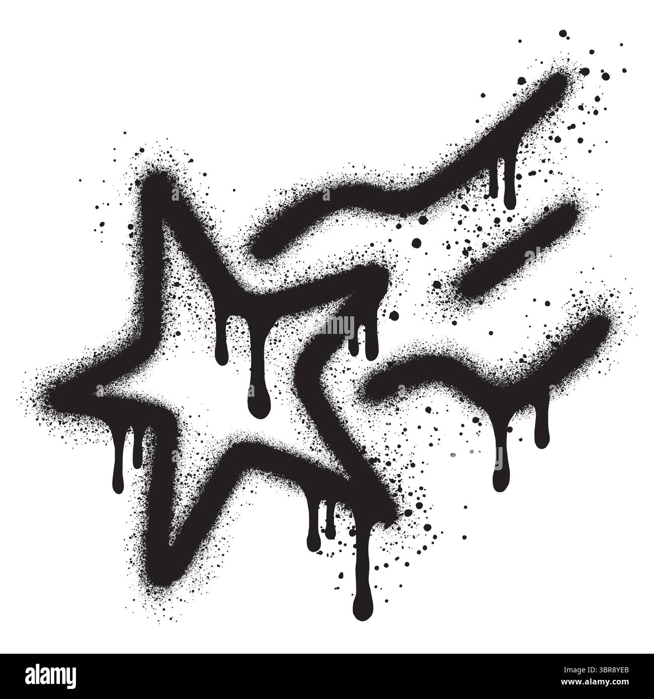 Paint vector star Black and White Stock Photos & Images - Alamy