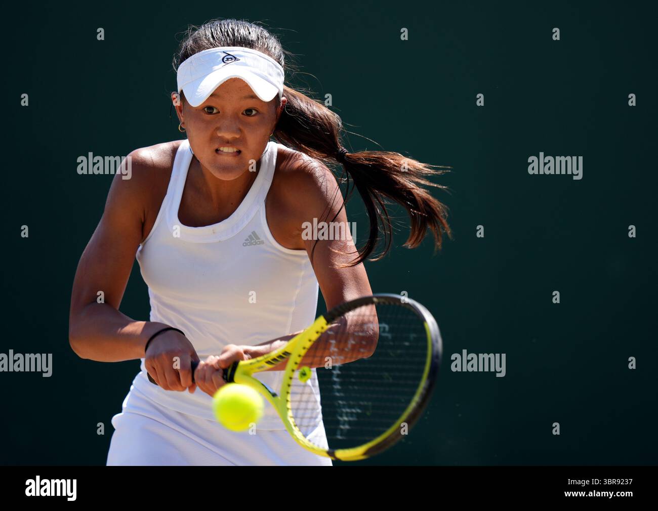 Caroline Shao during her Girls' 14 and under Singles match against ...
