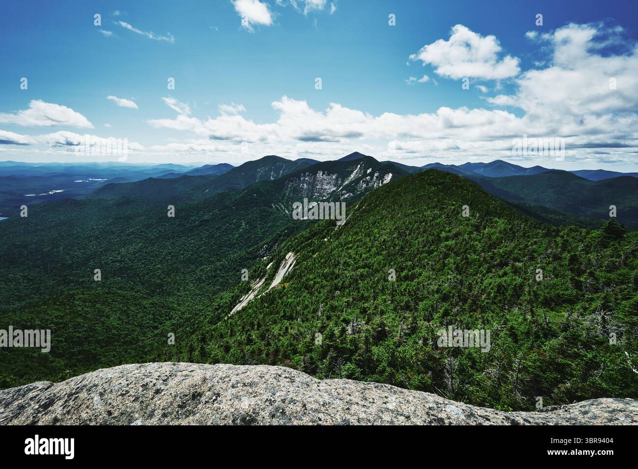 View from the top of Gothics Mountain, High peaks region, Adirondacks ...