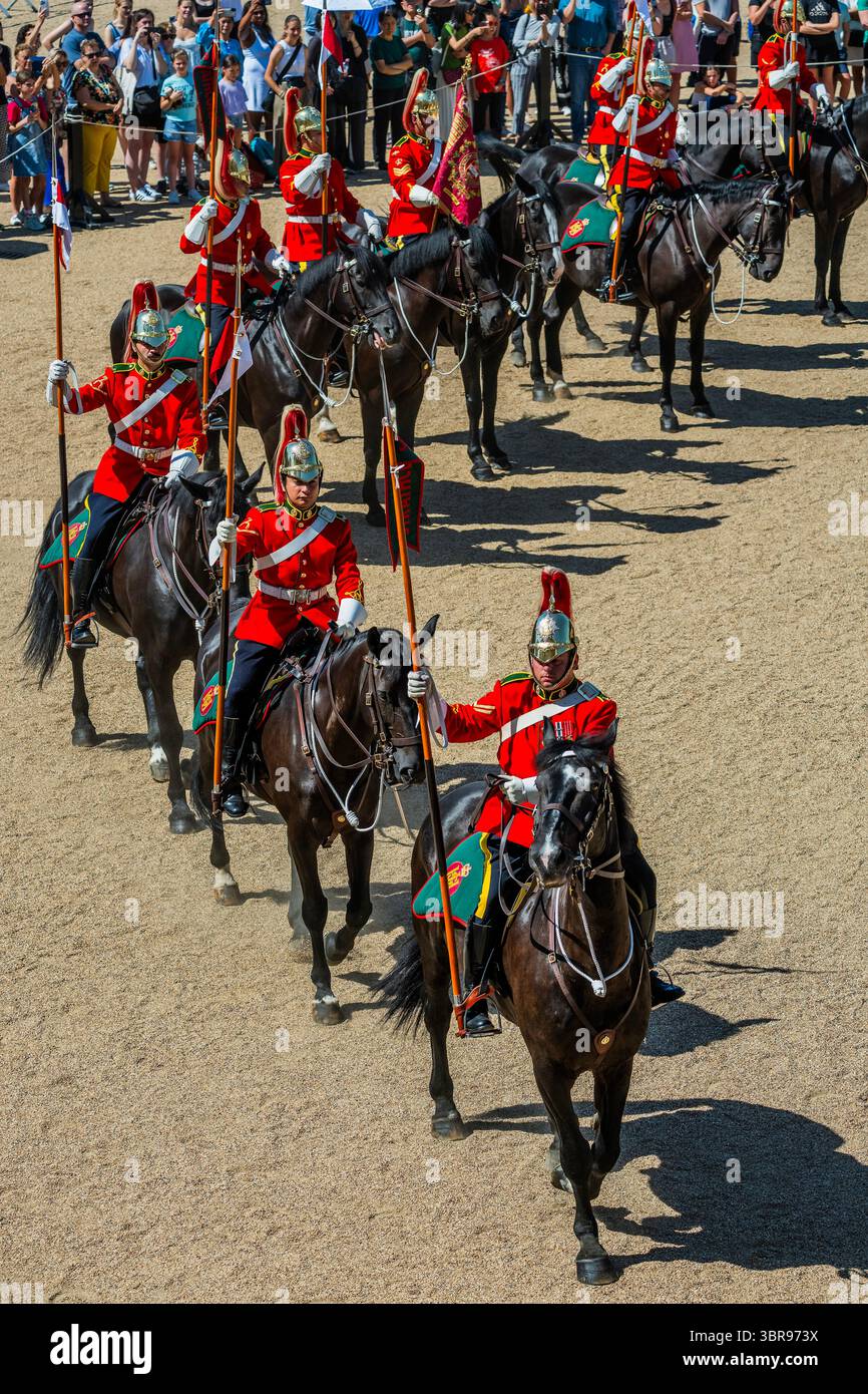 London, UK. 11 Jul 2025. On Horse Guards where the changeover takes place - The Household ...