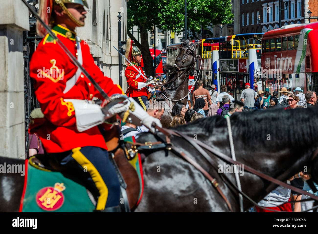 London, UK. 11 Jul 2025. Despite the hot weather the Canadian soldiers ...