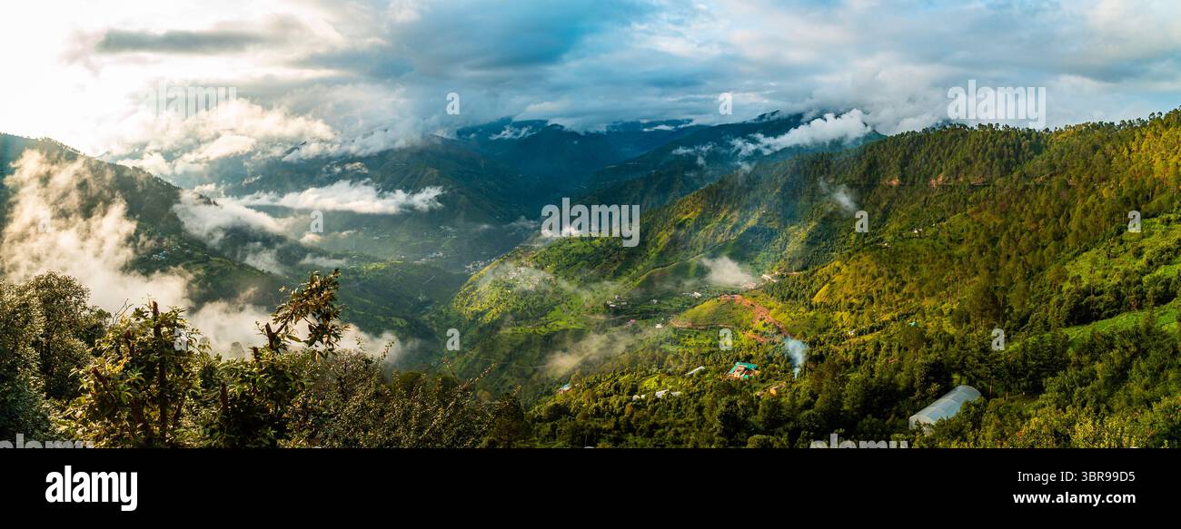 Nature's Beauty in Rural Uttarakhand Mountain Valley at Rautu Ki Beli ...