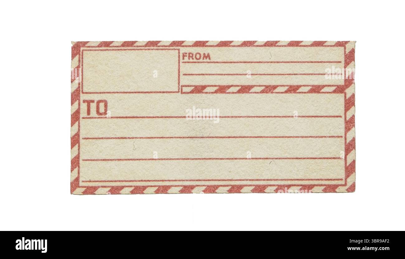 a vintage, rectangular postcard with a beige background and red ...