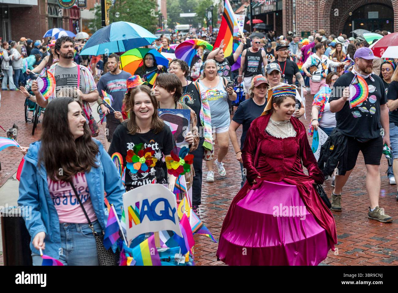 June 28, 2025. Salem, MA. North Shore Pride Parade and Festival Stock ...