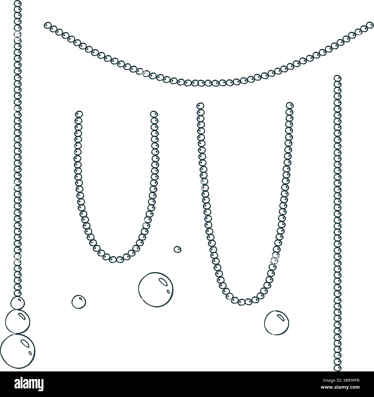 String outline black and white Stock Vector Images - Alamy