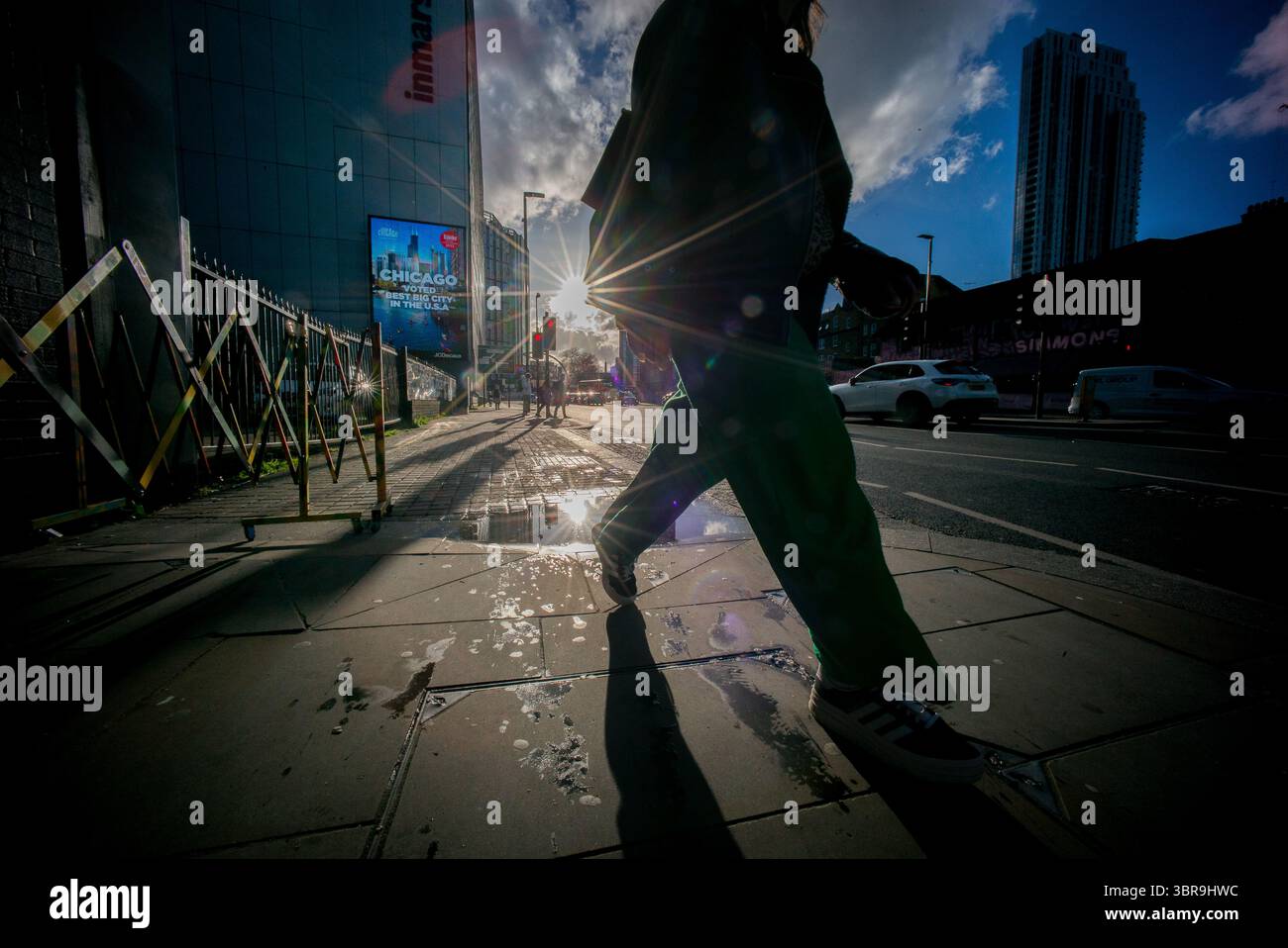 Walking through shot low angle sun flare hi-res stock photography and ...