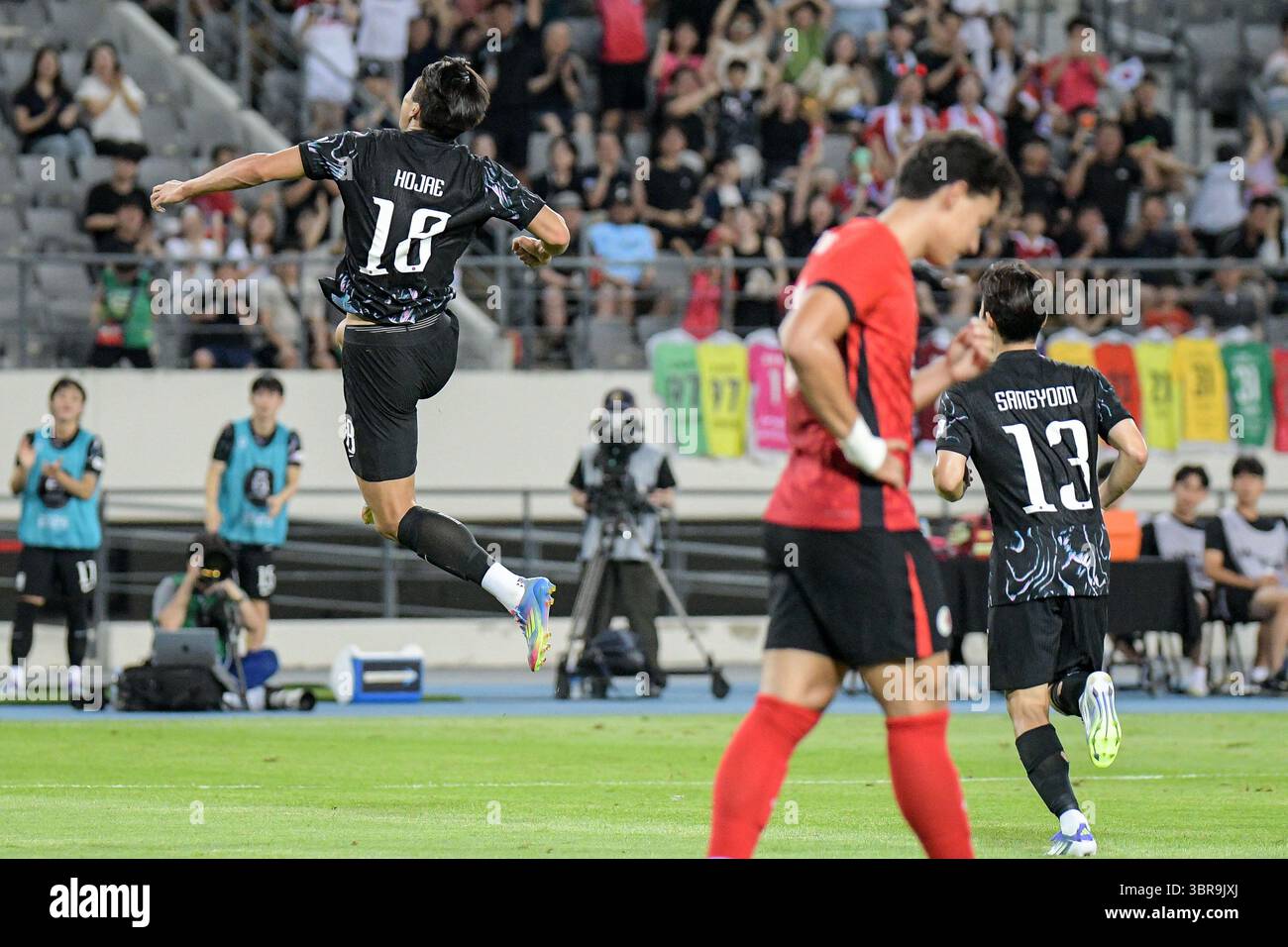 Yongin, Korea Republic. 11 July, 2025. Hojae Lee #18 of Korea Republic during the EAFF E-1 Men's ...