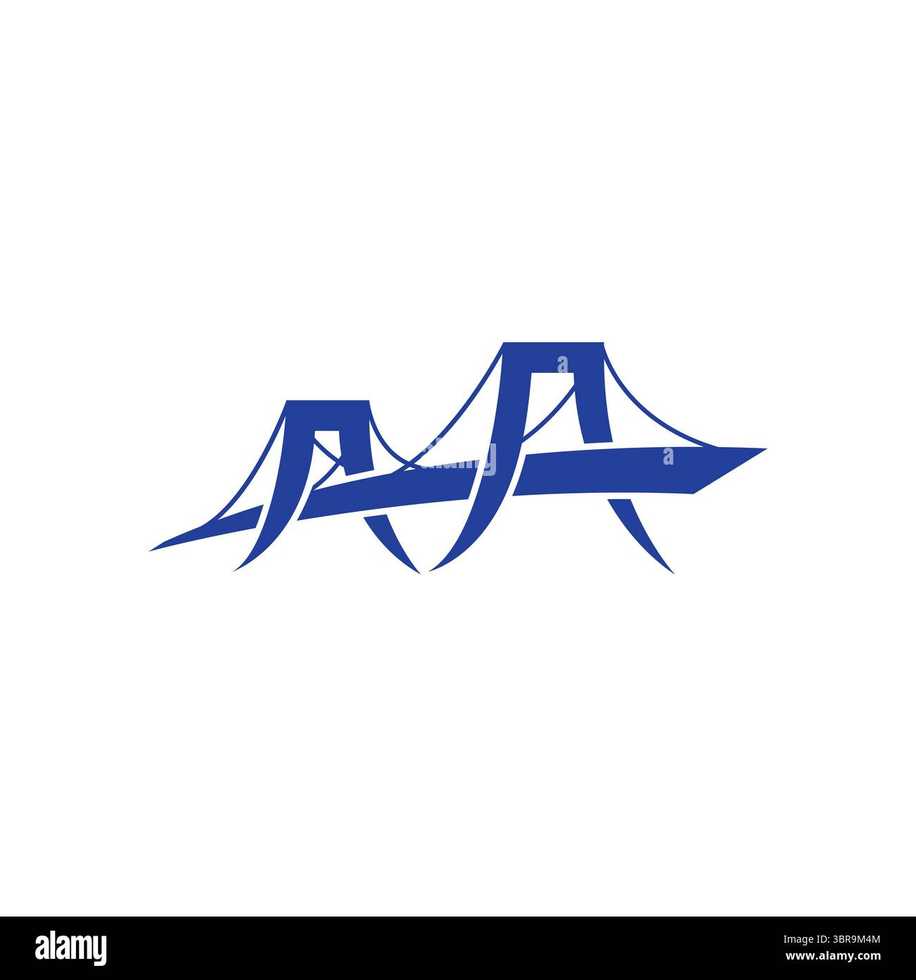 Simple bridge logo design vector template. Bridge logo vector icon ...