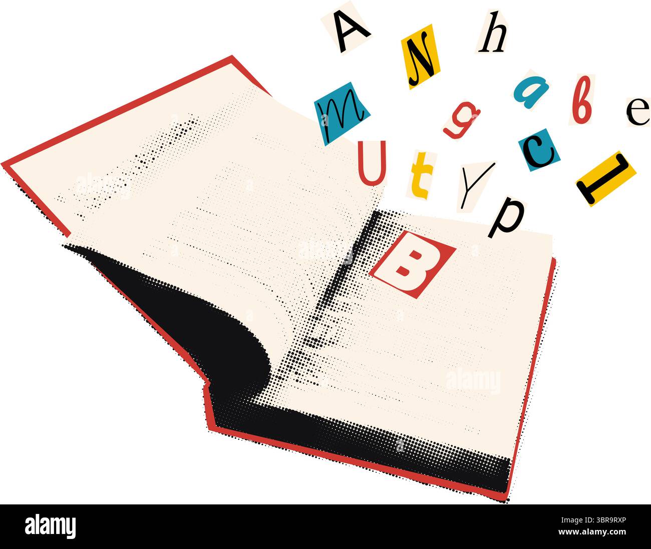 Doodle pop art open Stock Vector Images - Alamy