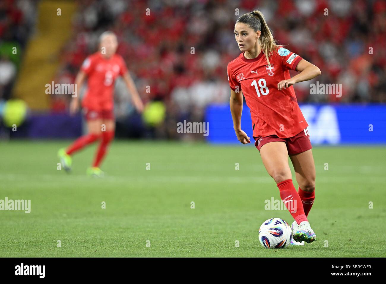 Viola Calligaris (18) of Switzerland pictured during the matchday 3 ...