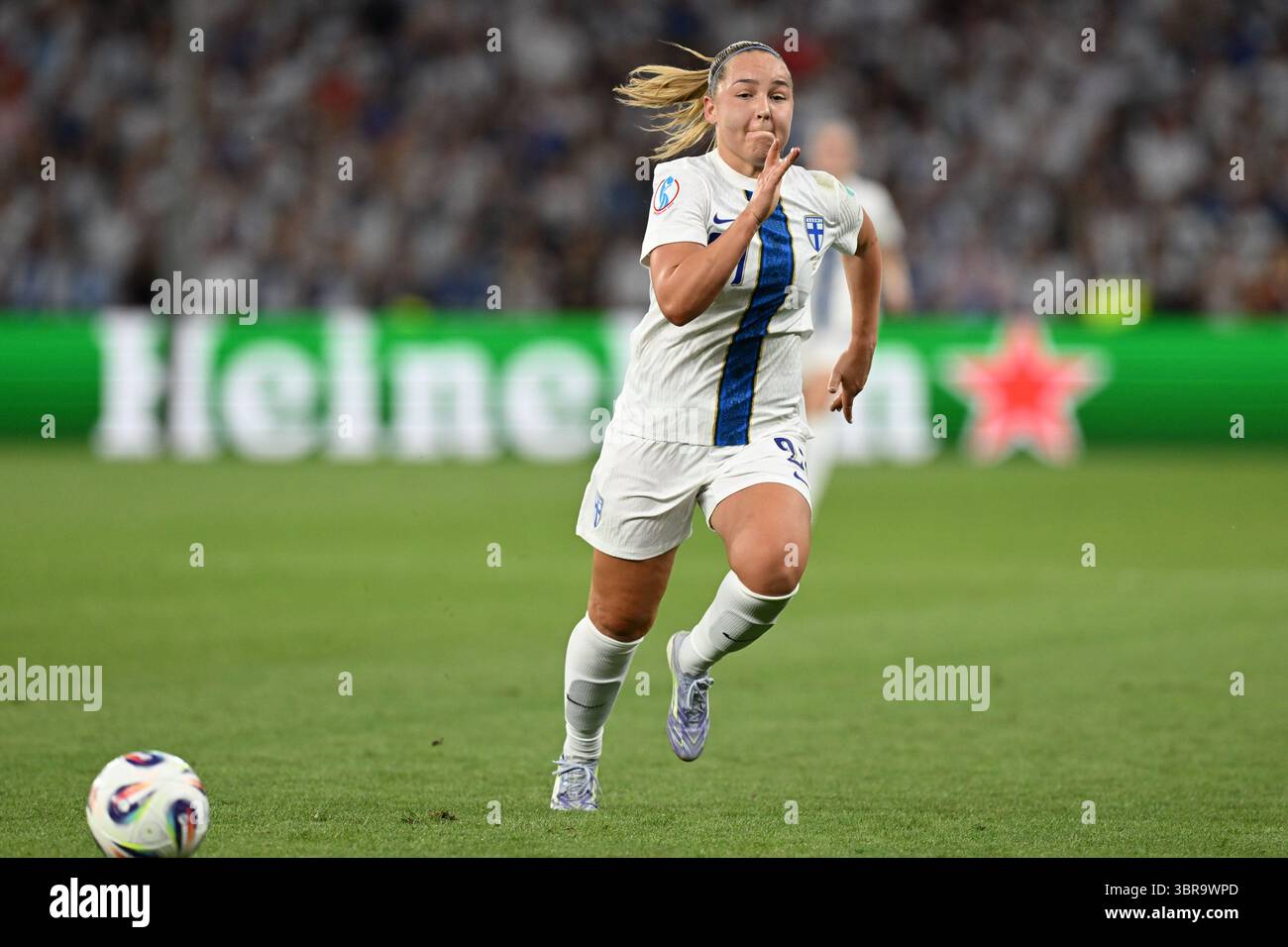 Oona Sevenius (21) of Finland pictured during the matchday 3 game in ...