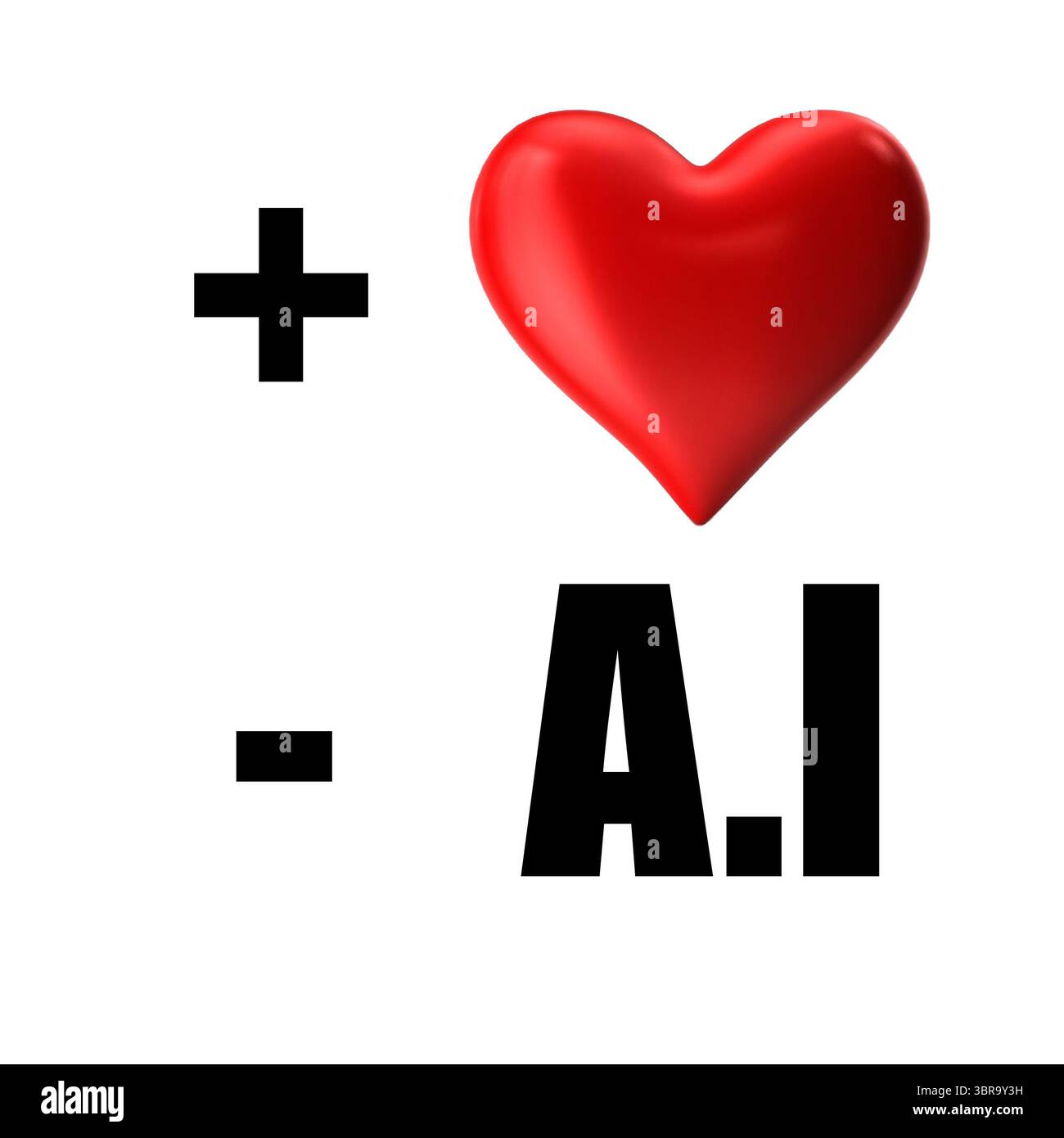 Handwritten inscription love heart Cut Out Stock Images & Pictures - Alamy