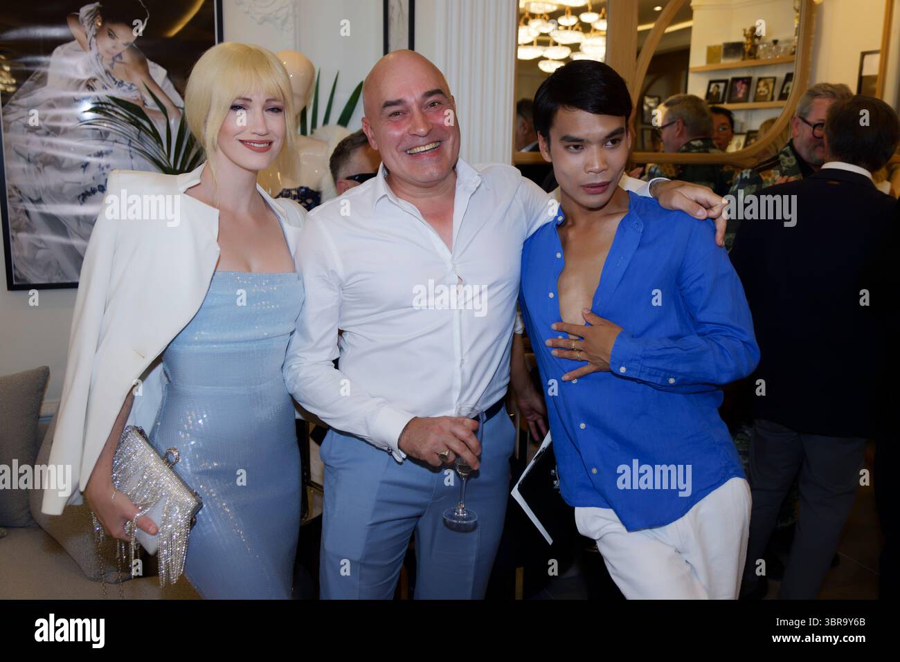 Paris, France. 10th July, 2025. Sonia Gleis, Christophe Courtois and ...