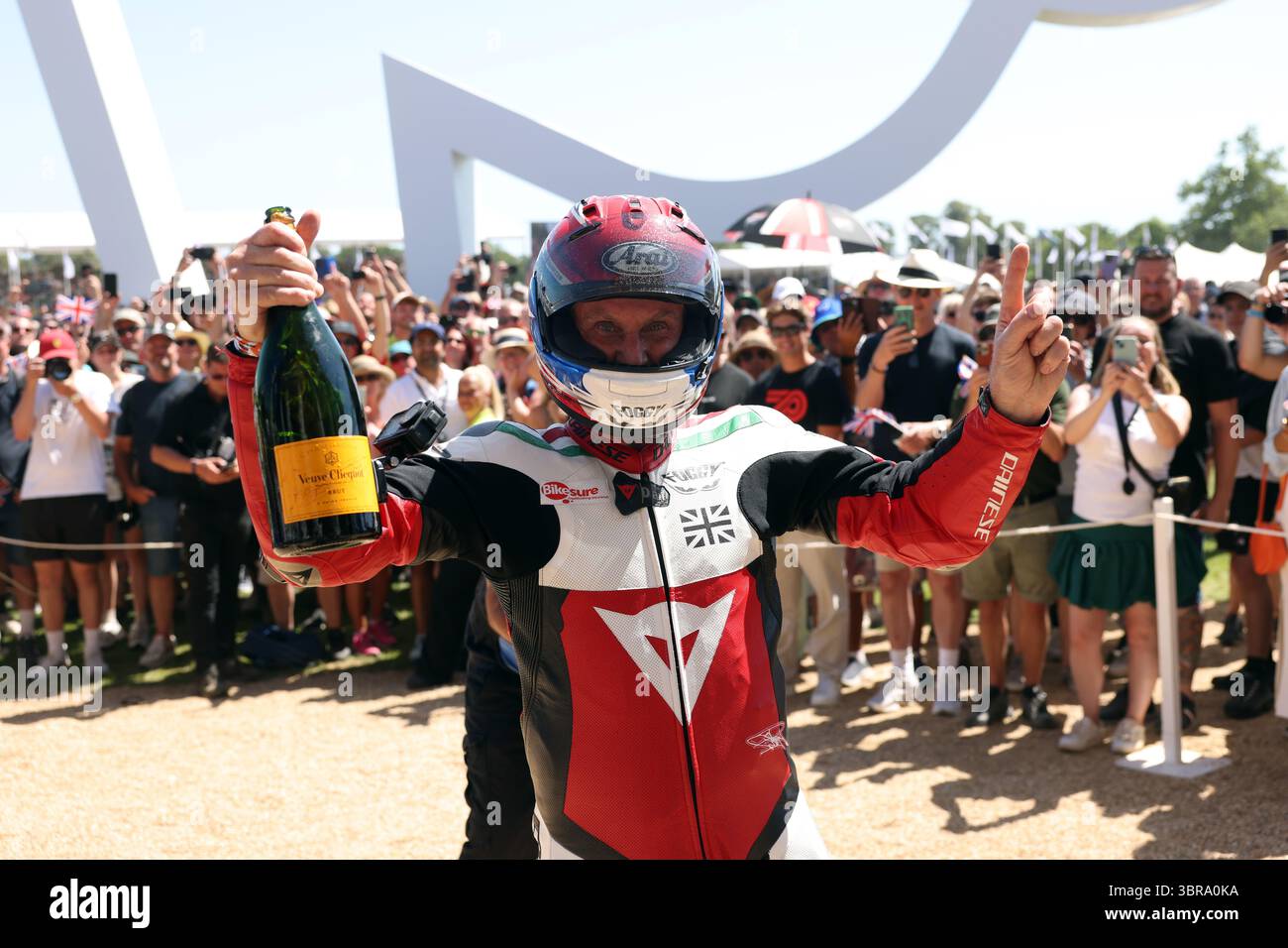 Former world Superbike Champion Carl Fogarty at the Goodwood Festival ...