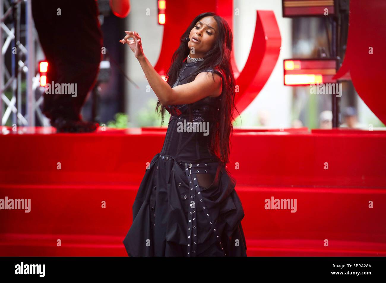 Singer-songwriter Ciara performs on NBC's Today show at Rockefeller ...
