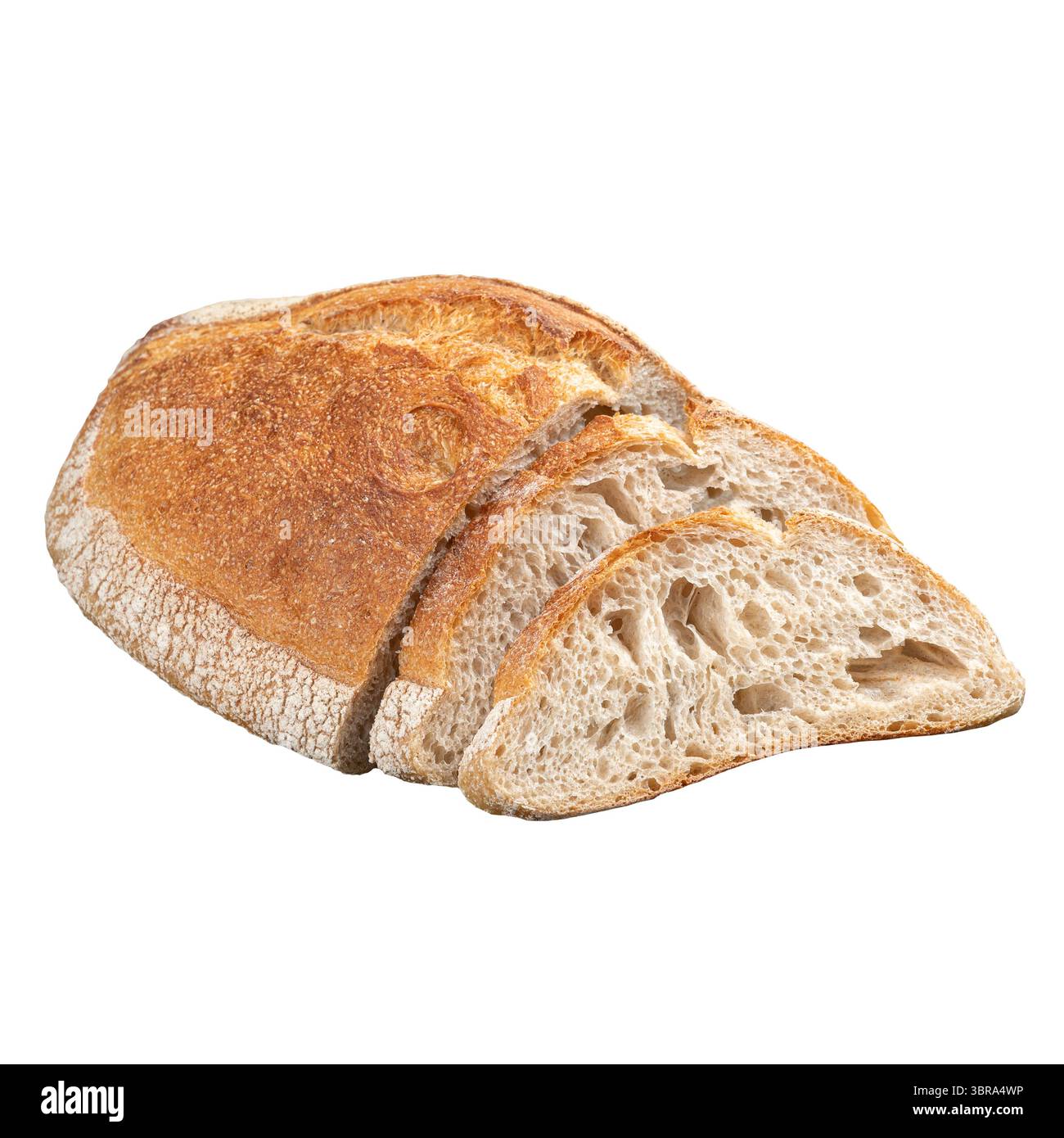 Isolated sliced sourdough wheat bread Stock Photo - Alamy