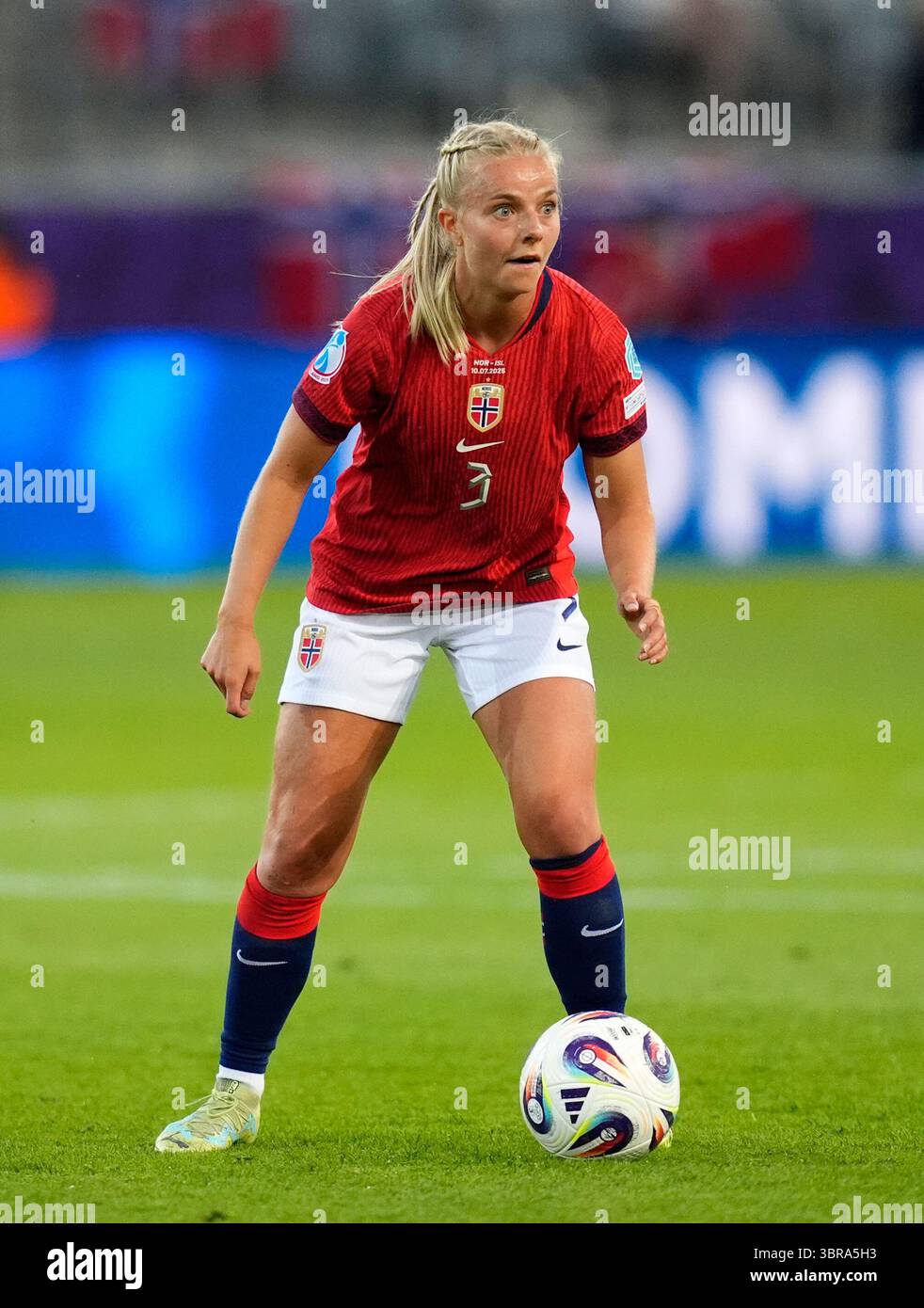 Norway's Emilie Woldvik during the UEFA Women's Euro 2025 Group A match ...