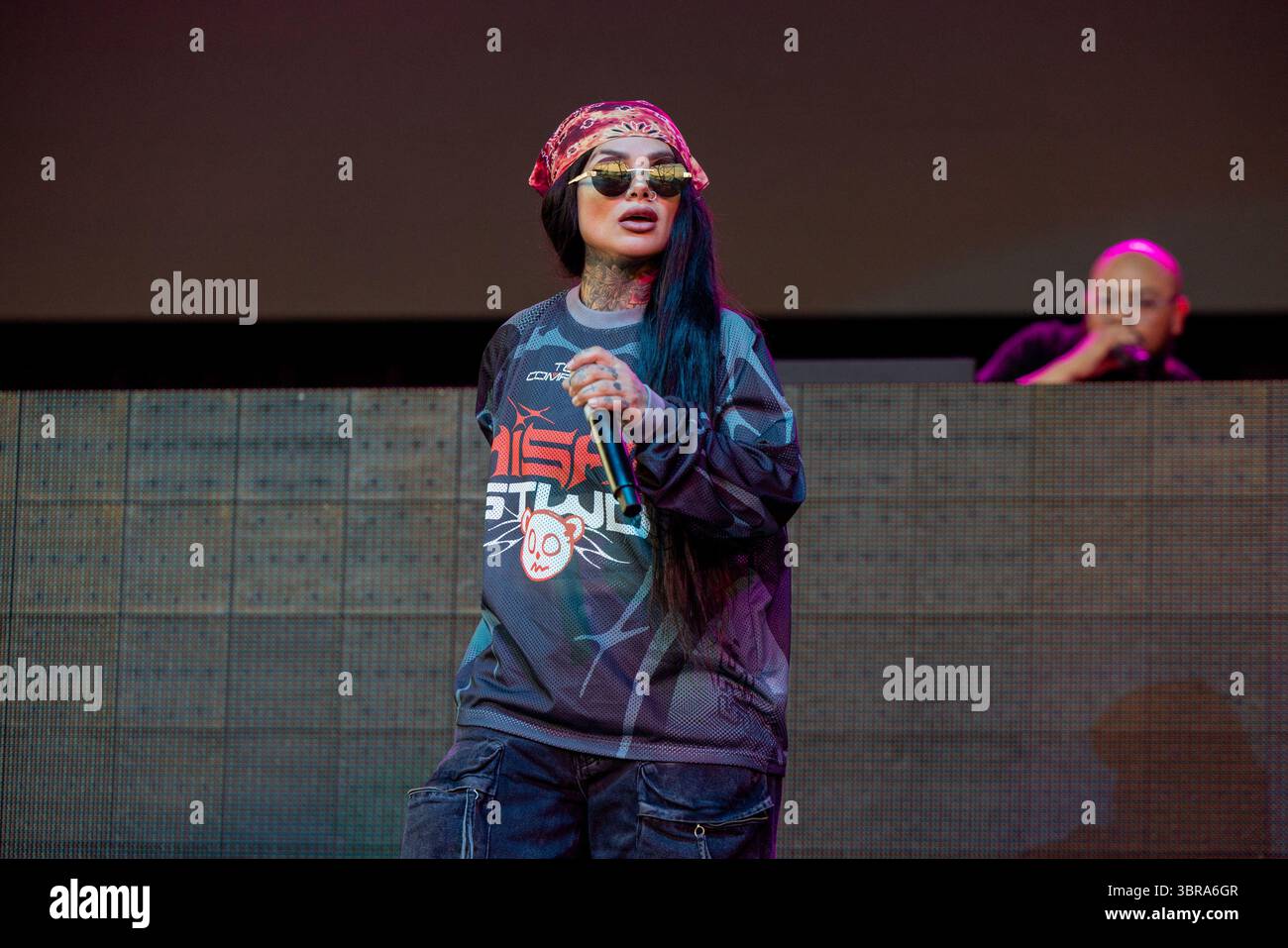 Rapper Snow Tha Product (Claudia Alexandra Madriz Meza) during the Summerfest Music Festival on ...