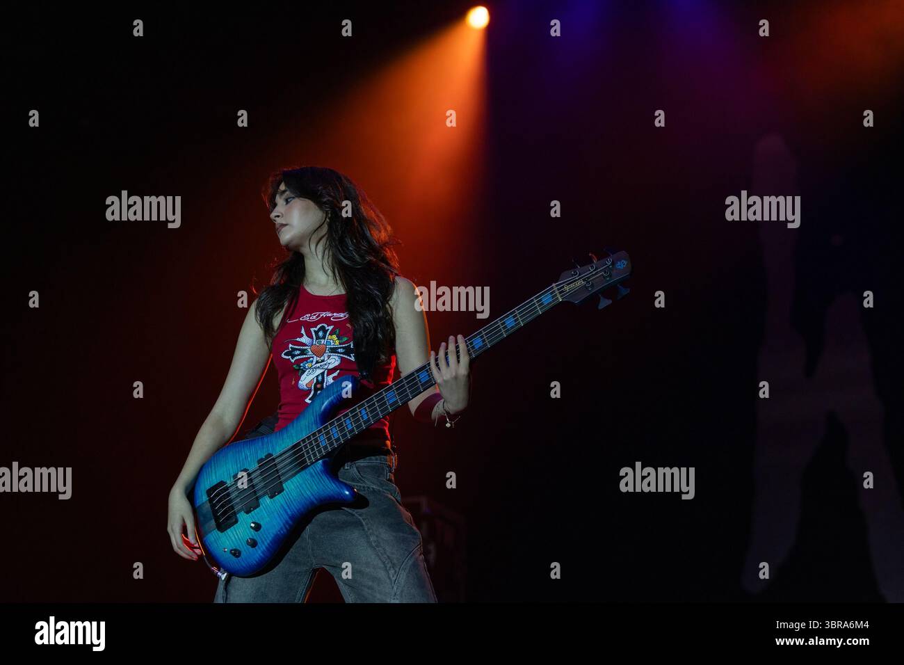 Alejandra "Ale" Villareal Velez of The Warning during the Summerfest Music Festival on July 5 ...