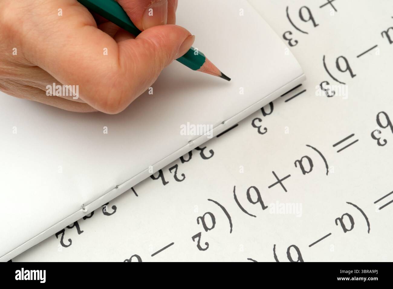 Equations in a notebook hi-res stock photography and images - Alamy