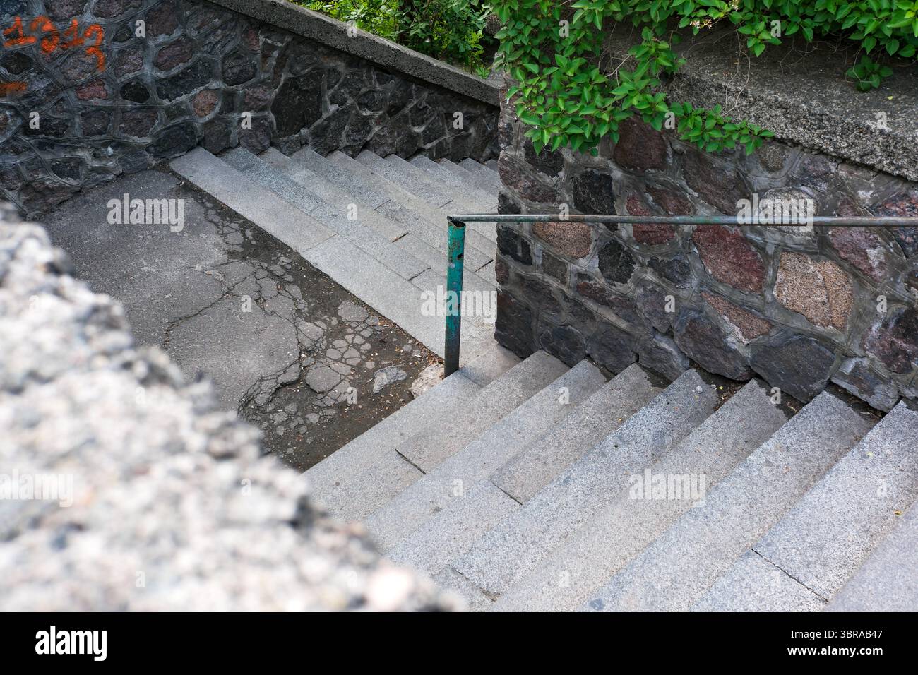 Winding stone stairs surrounded greenery hi-res stock photography and ...