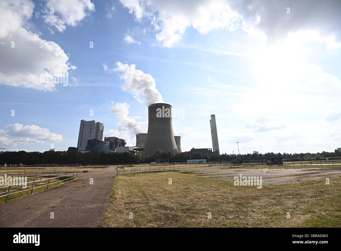 The Niederaussen lignite-fired power plant, Bergheim-Niederaussem ...