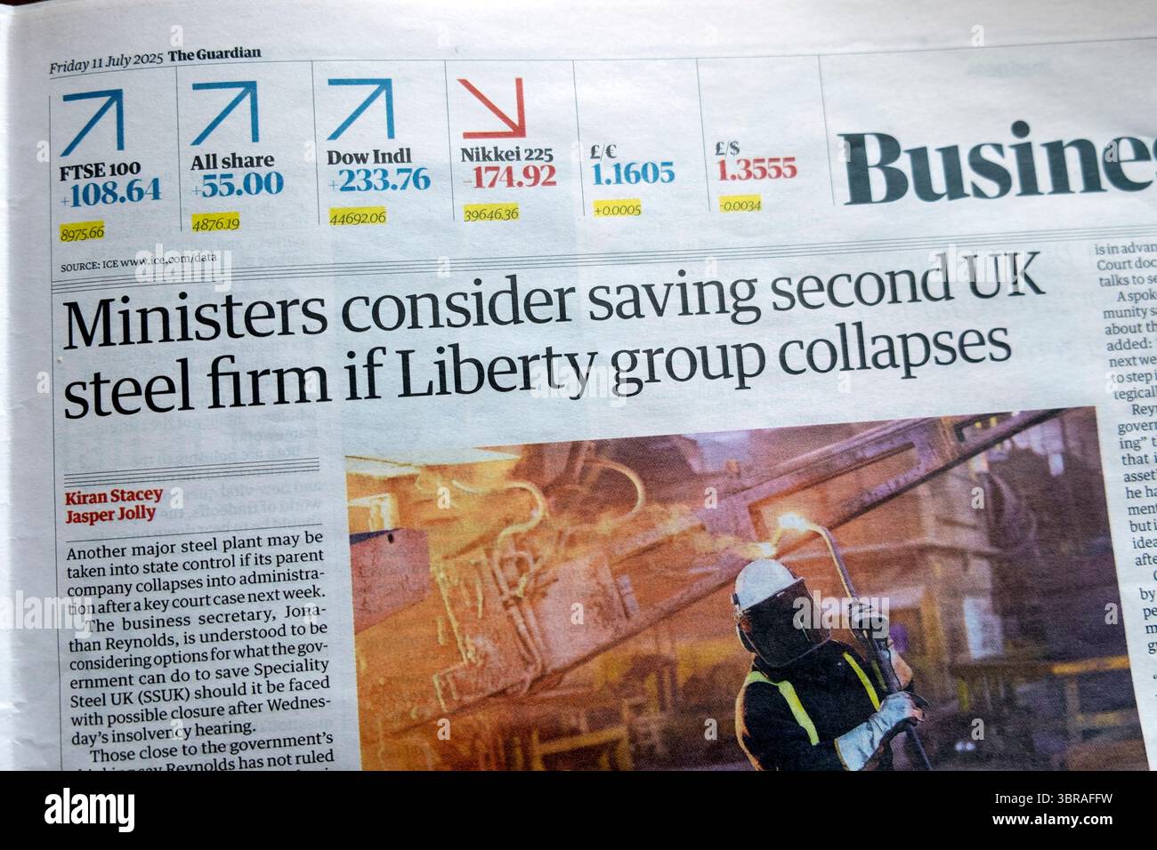 'Ministers consider saving second UK steel firm if Liberty group ...