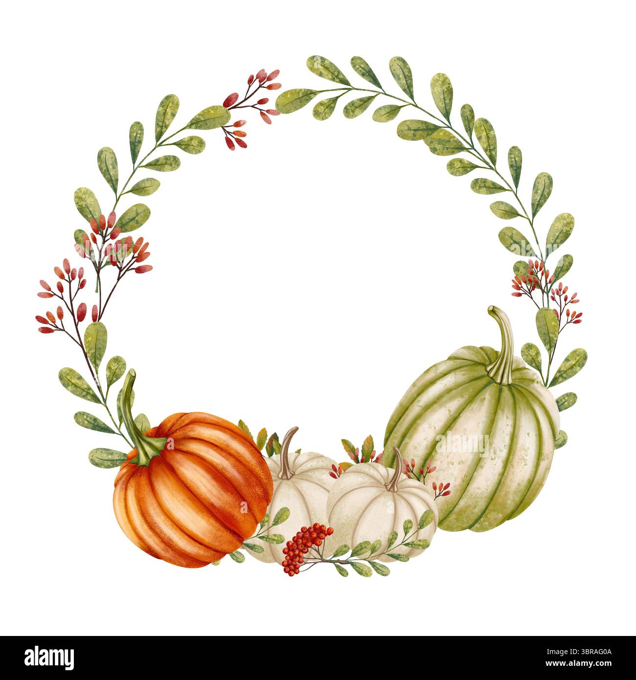 Autumn border pumpkins in Cut Out Stock Images & Pictures - Alamy