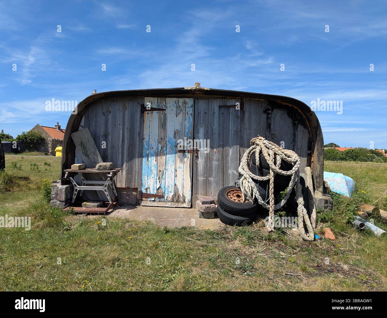 Rustic beauty on Holy Island: The distinctive wooden fishing shacks of ...