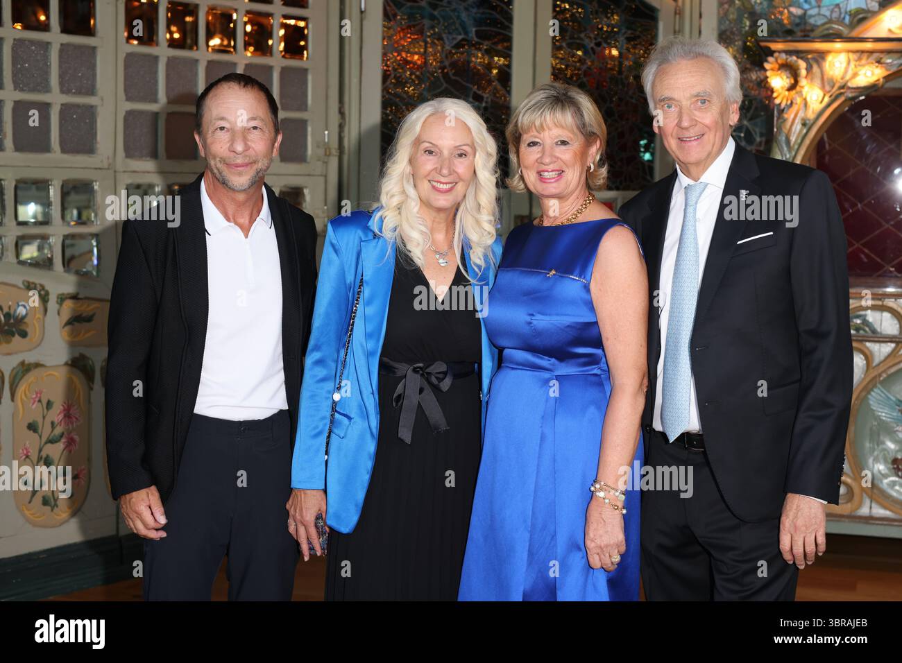 Rust, Germany. 11th July, 2025. DJ BoBo (l) and his wife Nancy Baumann ...