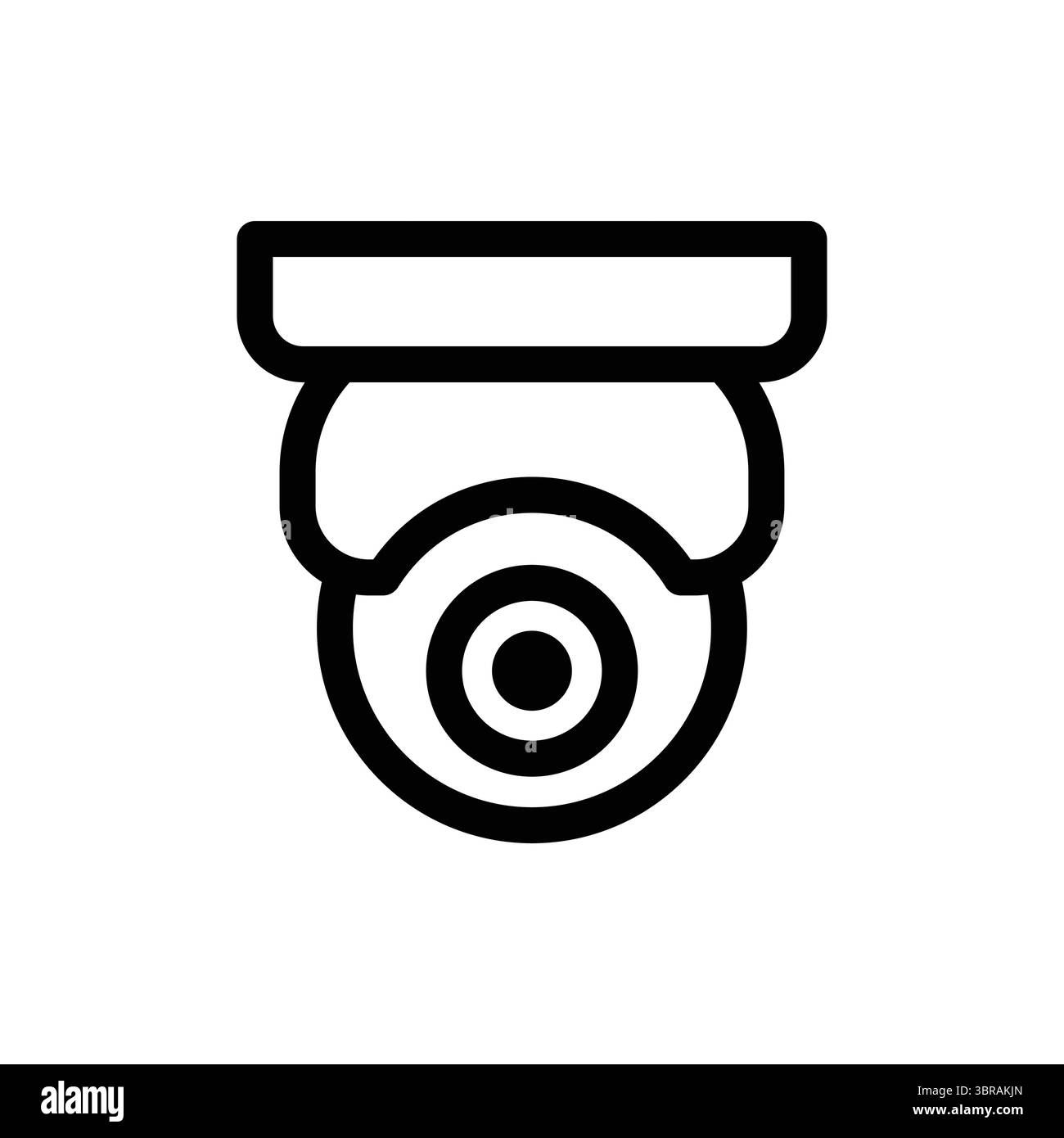 Minimalistic security camera icon designed for various applications ...