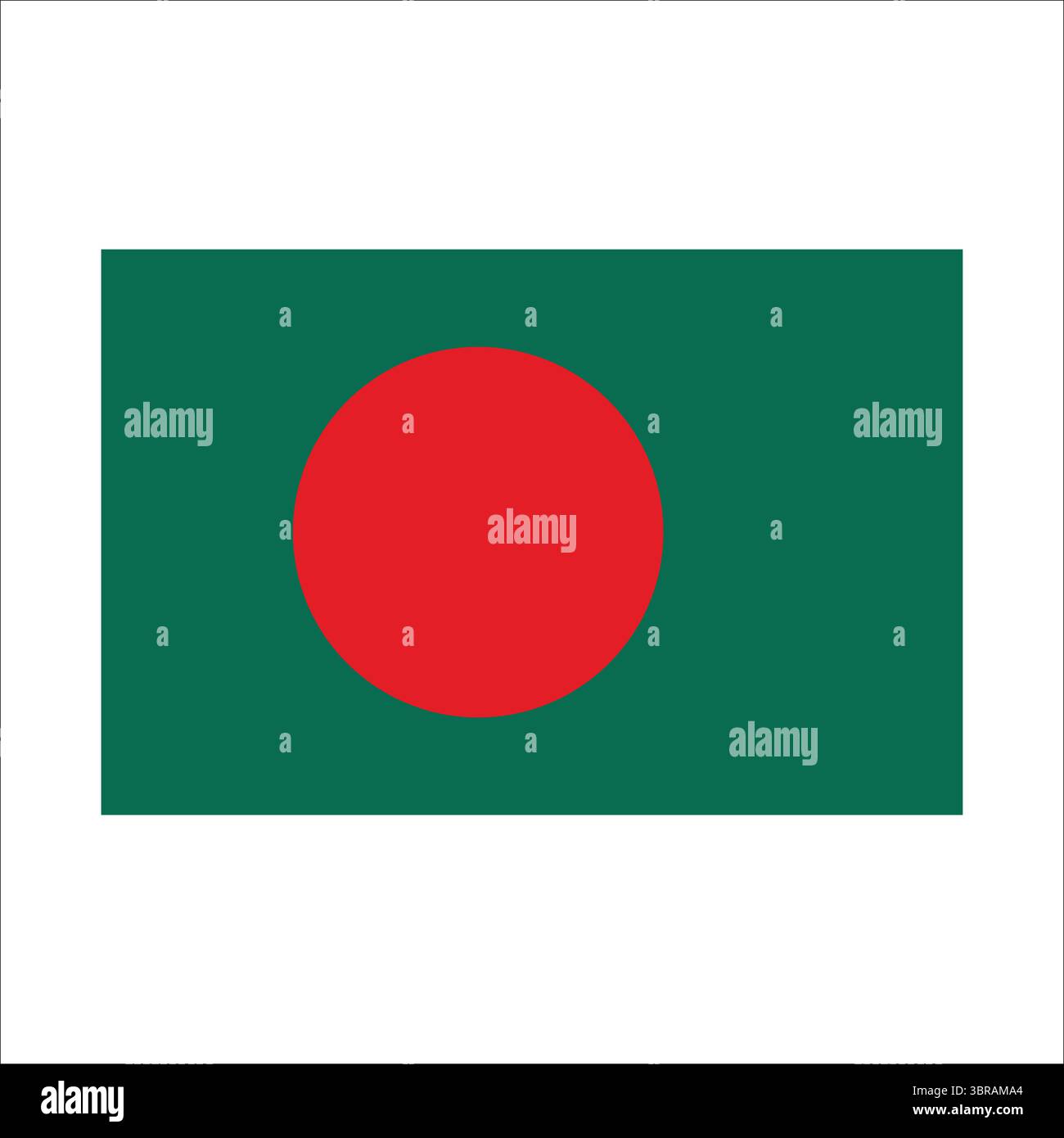 Flag of bangladesh waving in the wind, green and red national symbol ...