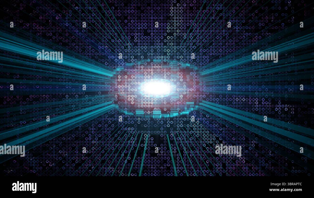 Binary code data flow animation hi-res stock photography and images - Alamy