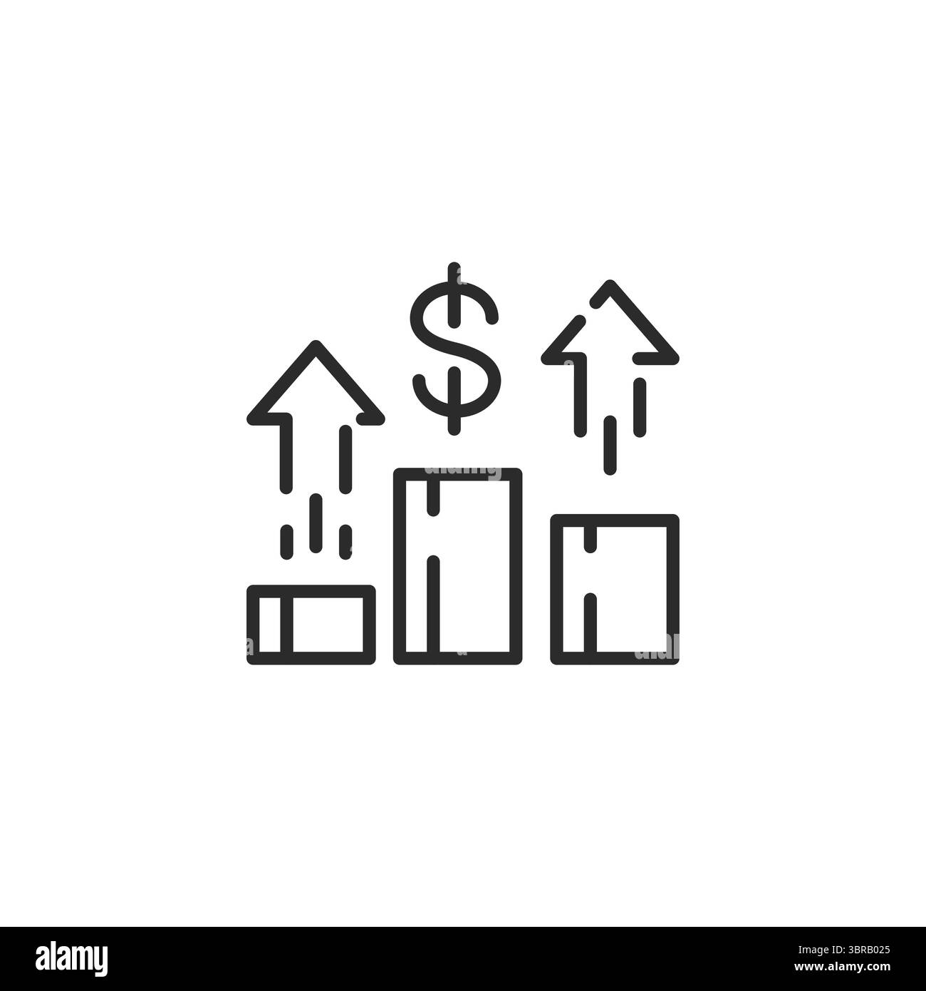 Financial Growth Icon Stock Vector Image & Art - Alamy