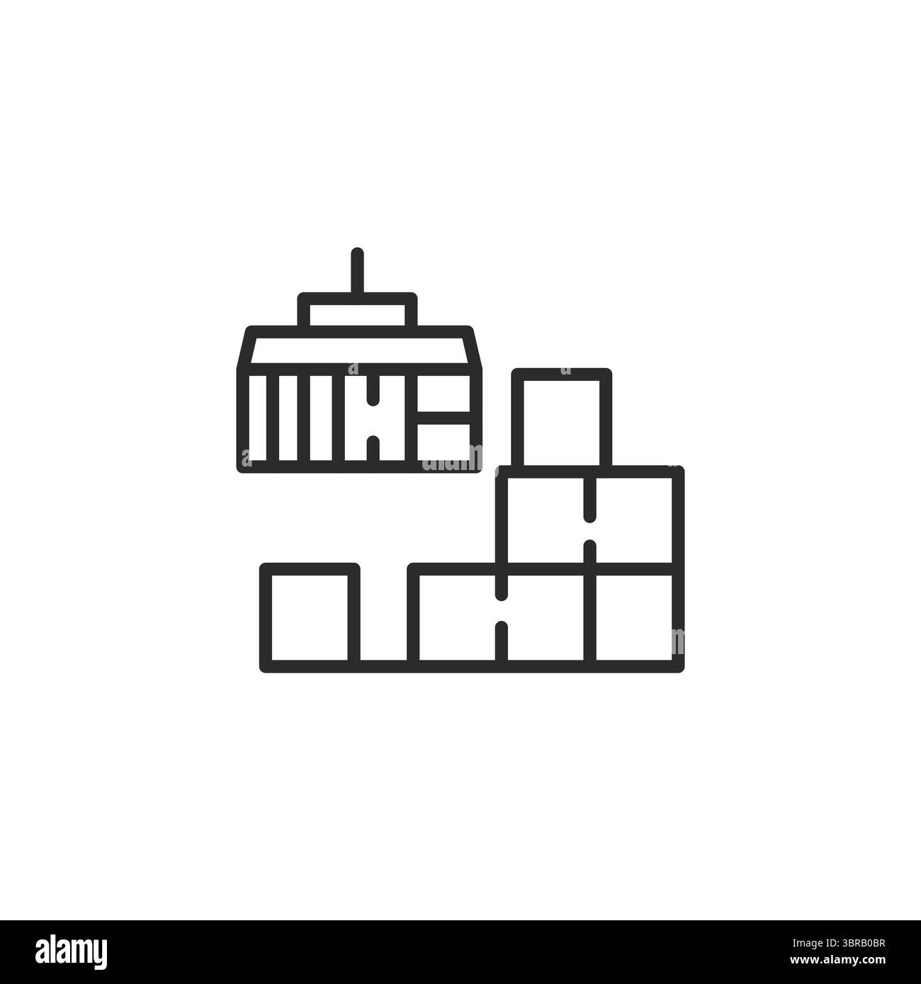 Container Stacking Icon Stock Vector Image & Art - Alamy