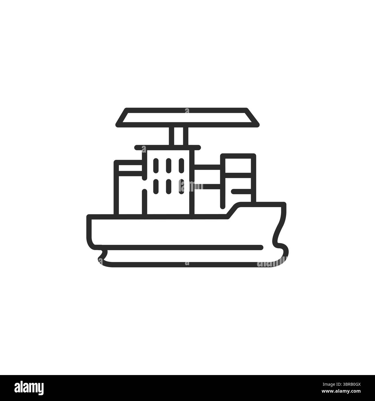 Delivery cargo ship Black and White Stock Photos & Images - Alamy