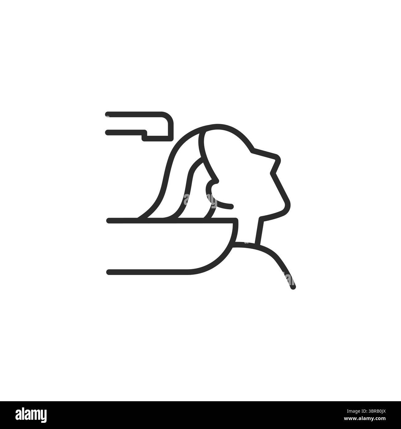 Modern hair girl Black and White Stock Photos & Images - Alamy