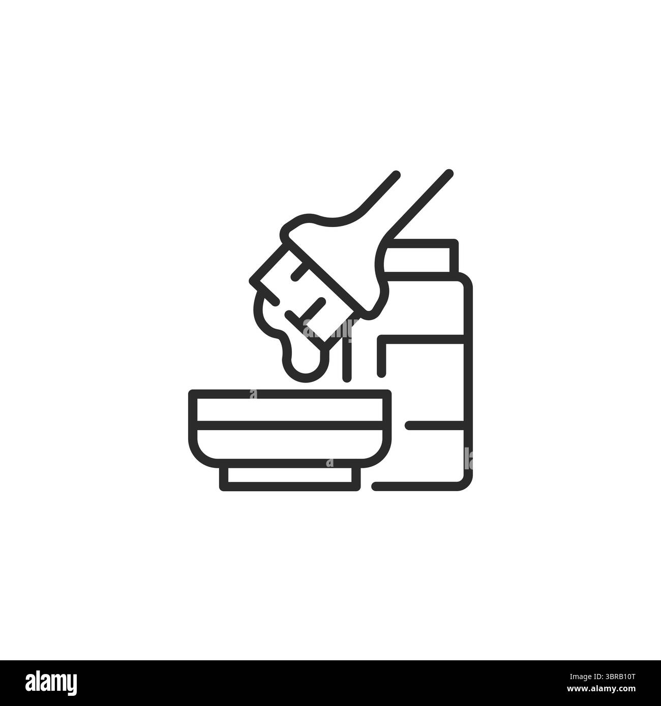 Hair coloring brush black Stock Vector Images - Alamy