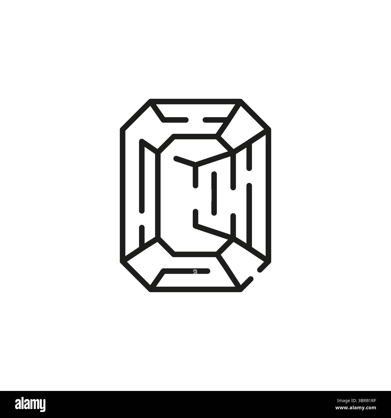 Emerald Cut Icon Stock Vector Image & Art - Alamy