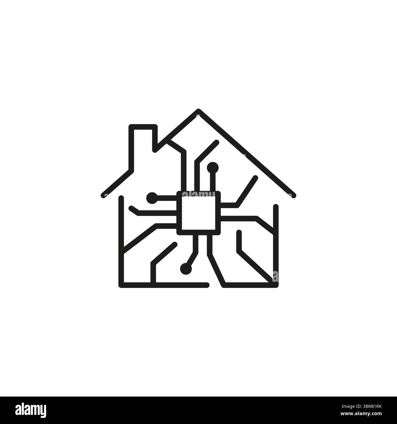 Smart House Icon Stock Vector Image & Art - Alamy