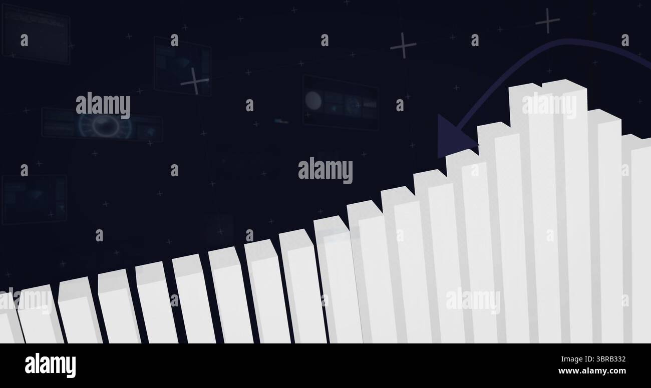 Bars chart interface ascending hi-res stock photography and images - Alamy