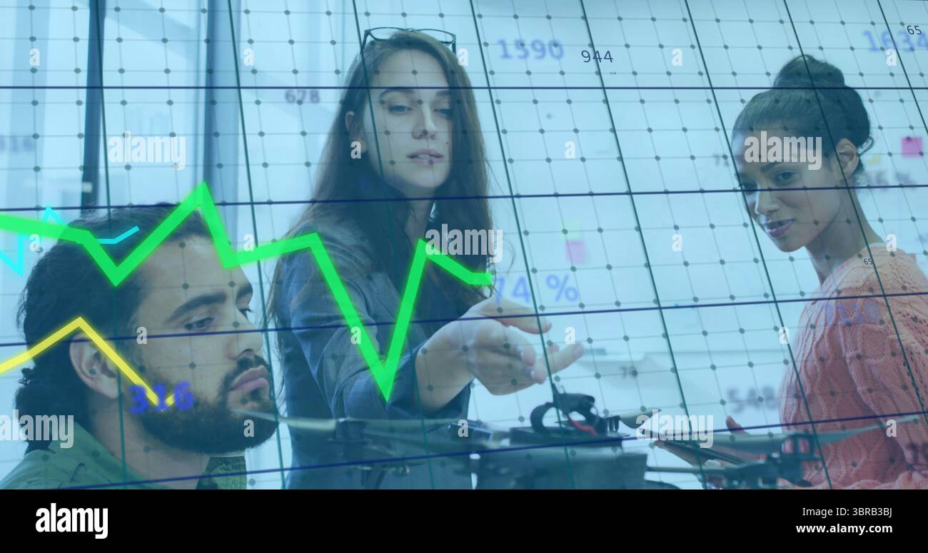 Analyzing drone grid overlay hi-res stock photography and images - Alamy