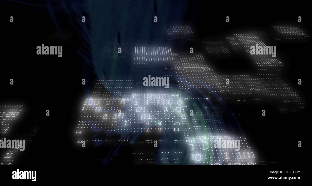 Displaying glowing data streams hi-res stock photography and images - Alamy