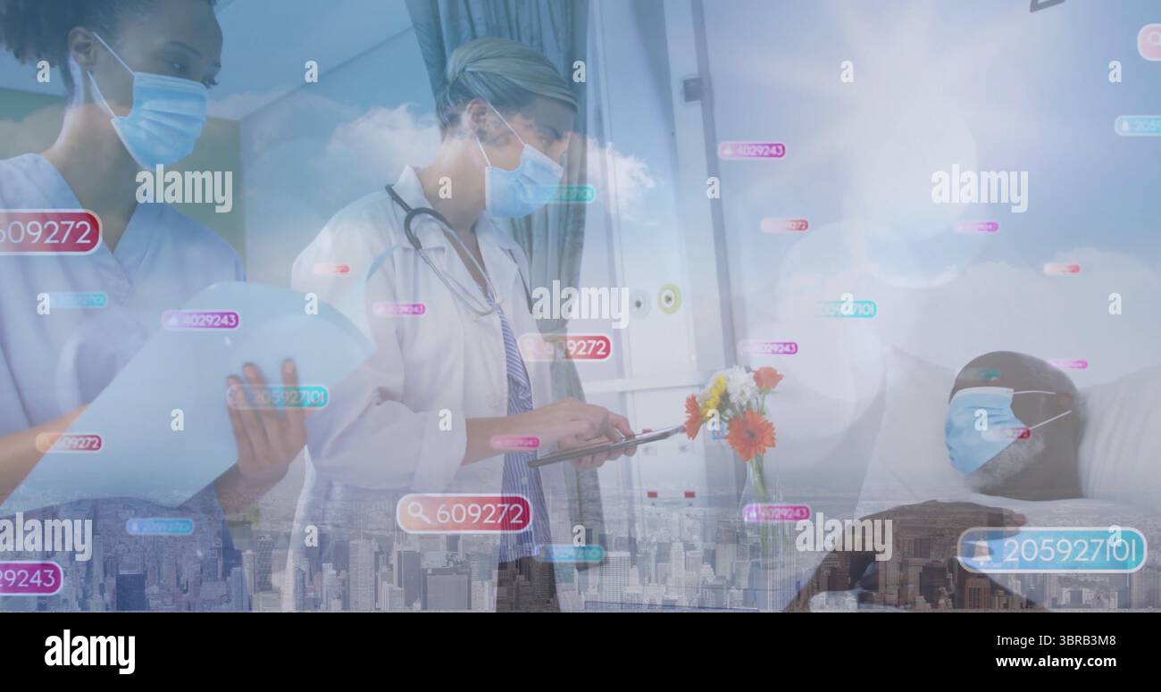 Writing doctor in lab coat documenting medical charts on clipboard at ...